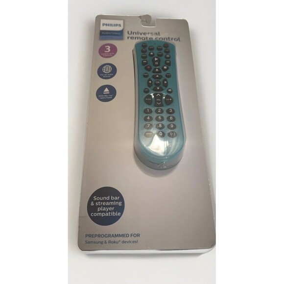 Philips | Other | Philips Srp23g27 Teal Universal Remote 3 Device ...